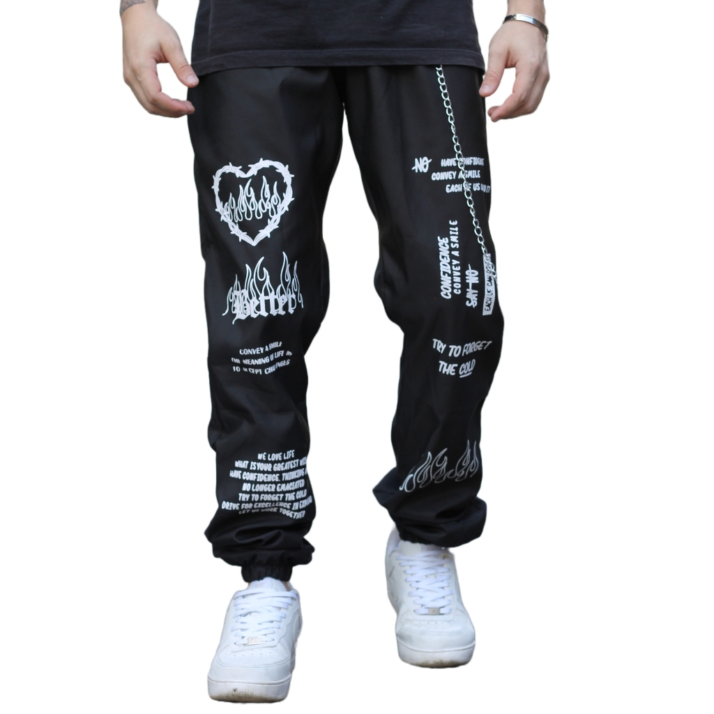 Calça Cargo Gringa Jogger Larga Rapper Trapper com Bolsos Laterais ...