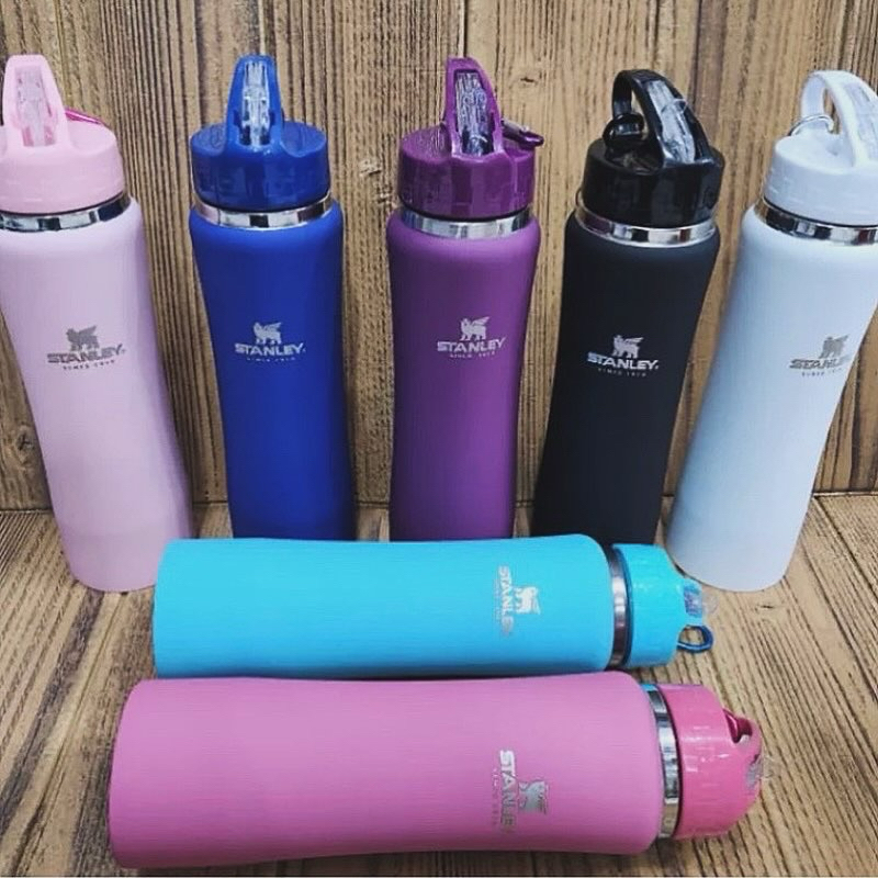 Garrafas térmicas Staley com canudo e chaveiro 600ml inox ótima p ...