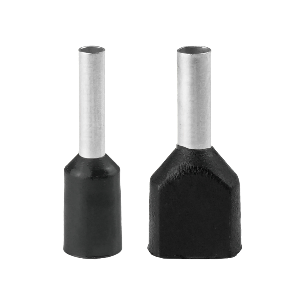 Terminais Tubulares Tipo Ilhós Duplos E Simples De 1,5mm | Shopee Brasil
