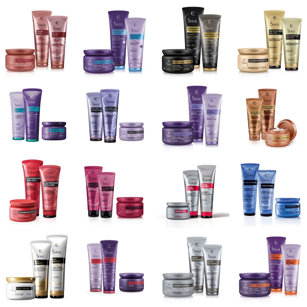 Kit Eudora Siage - 3 Produtos (Shampoo /Condicionador e Mascara Capilar ...