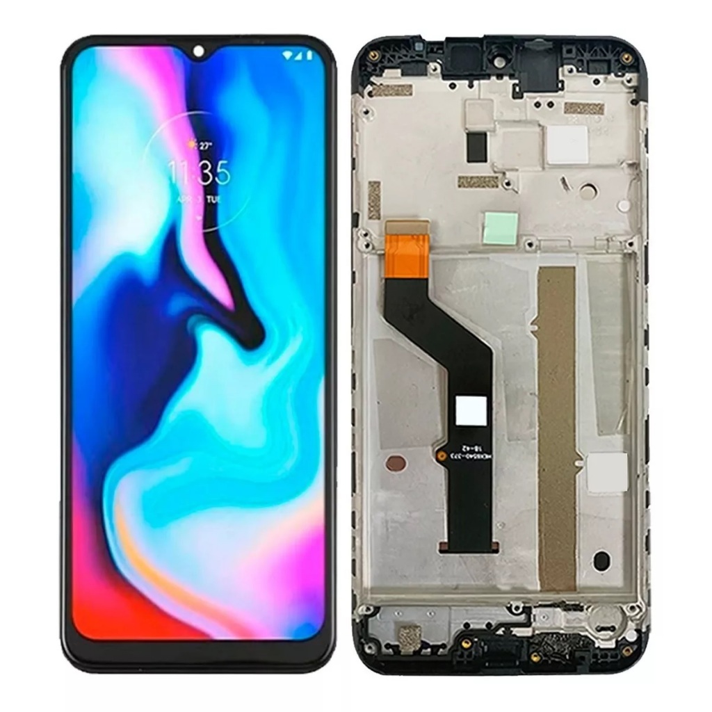 Frontal Tela Touch Display Moto E7 Plus Xt2081 G9 Play Xt2083 Com aro e ...