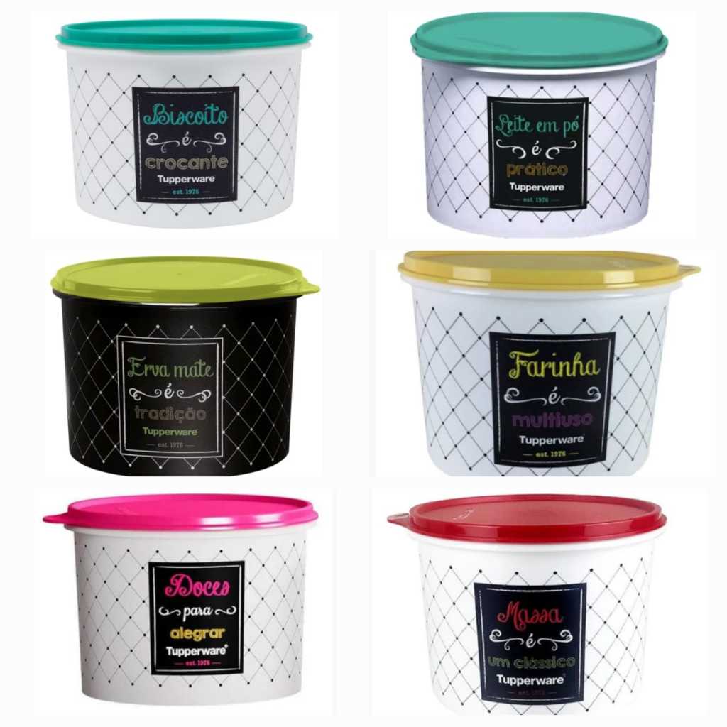Tupper Caixa 2,4L Estampas Variadas - Original Tupperware | Shopee Brasil