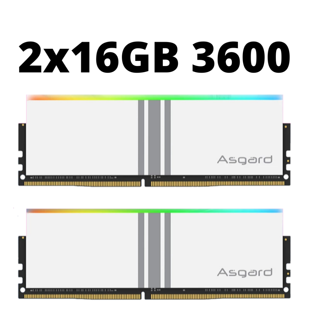 MEMÓRIA RAM ASGARD DDR4 W2/V5 RGB DDR4 8GB,16GB 3200/3600mhz | Shopee ...