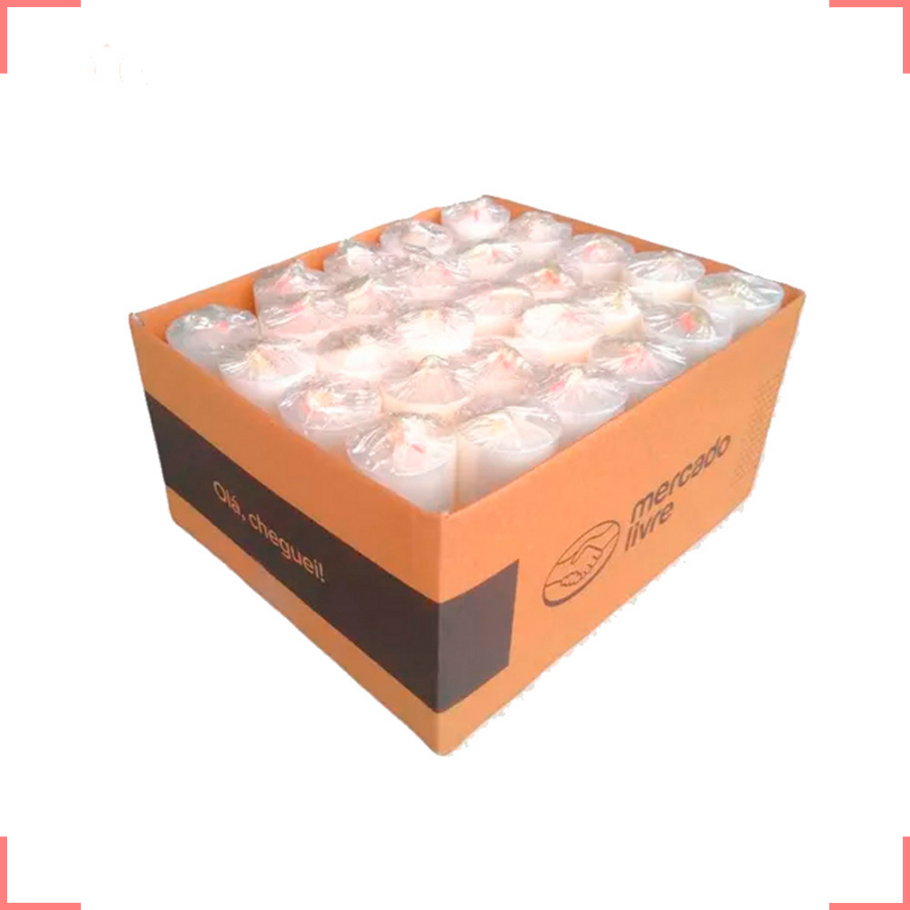 Vela De 7 Dias Votiva Branca Parafina Pura 260g 5 Unidade | Shopee Brasil