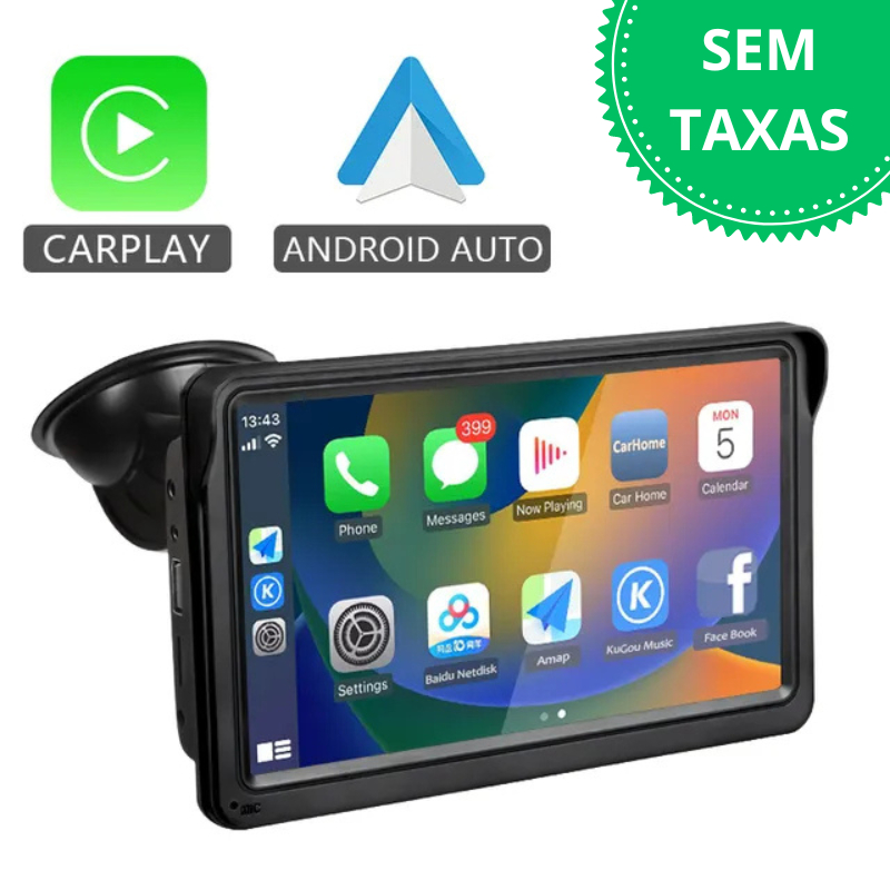 Multimídia Portátil Universal Tela Com Espelhamento Sem Fio Bluetooth Tela de 7 polegadas USB ...