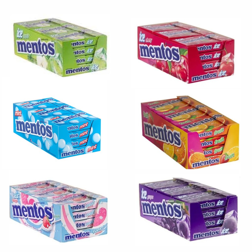 Bala Mentos Slim Box Caixa C/ 12 Unidades - Escolha Seu Sabor | Shopee ...