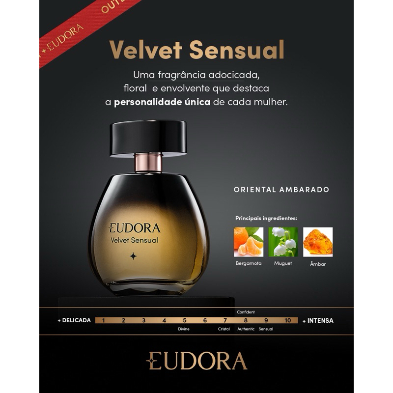 perfume eudora velvet sensual | Shopee Brasil