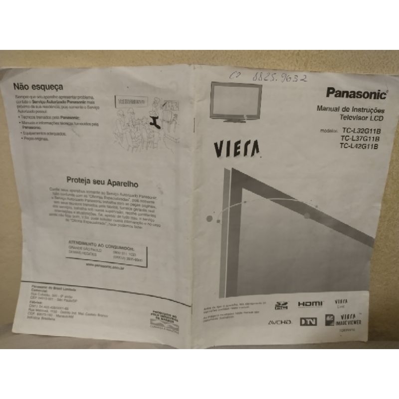 Panasonic Viera TV televisor LCD modelo TC-L32G11B TC-L37G11B TC ...