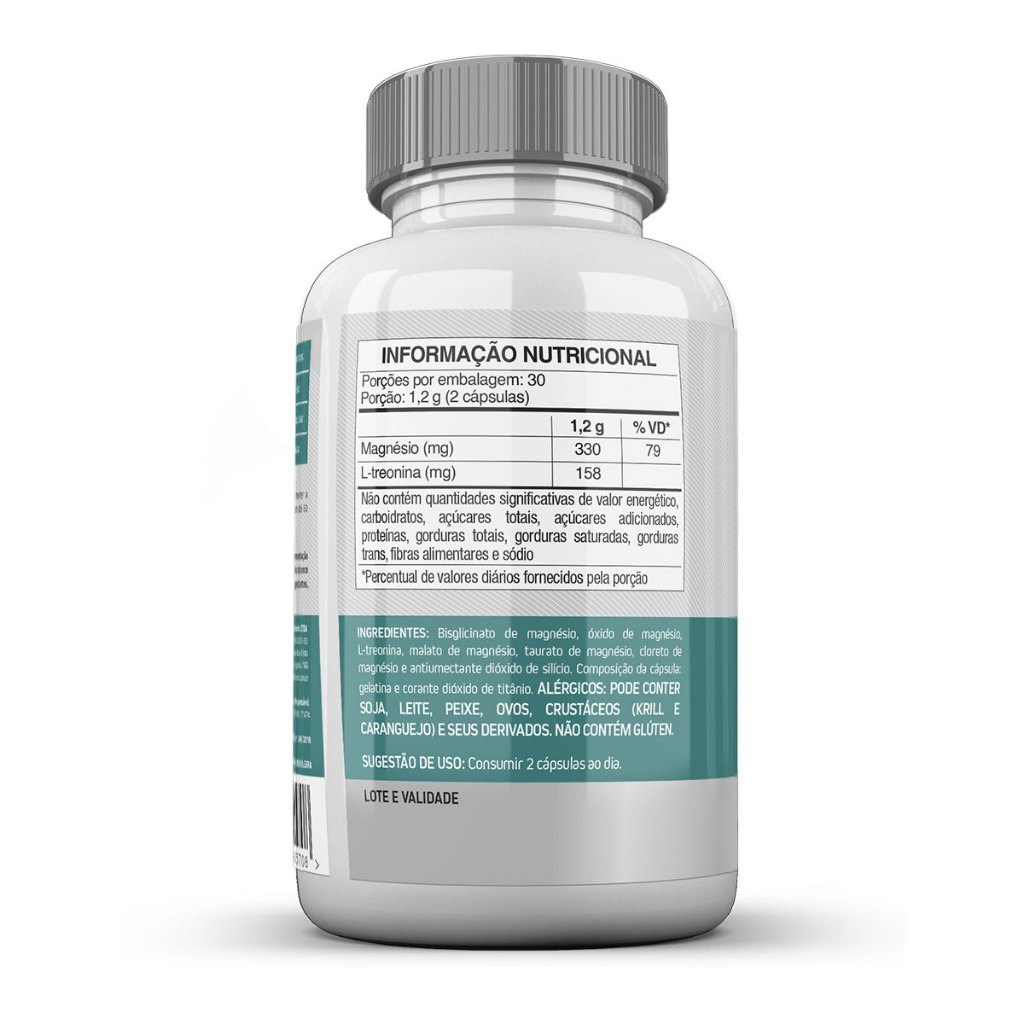 5 Magnésios + Treonina (Selo TauroMag) 60 Cápsulas - Nutrends | Shopee ...