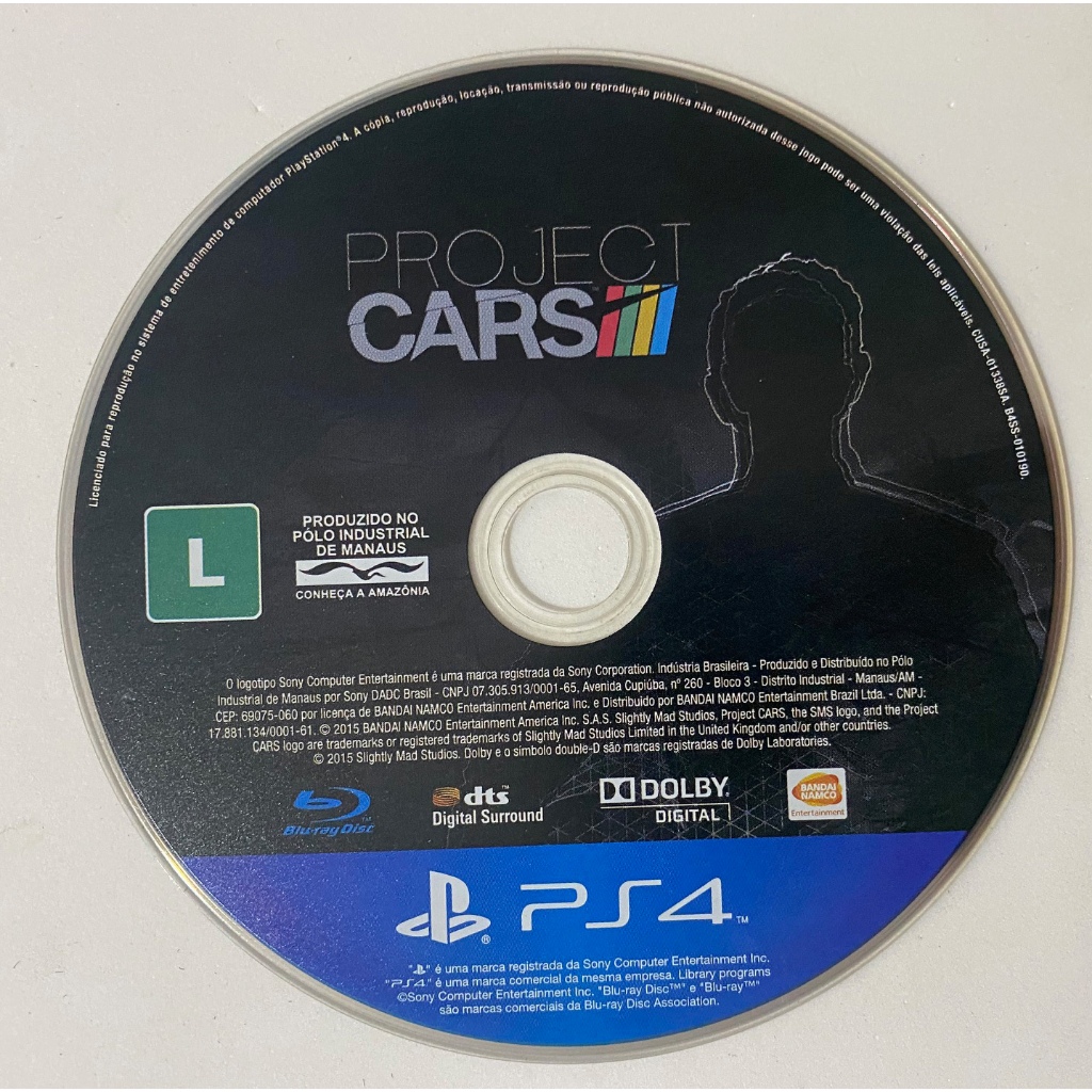 Jogo PS4 Project Cars - Mídia Física - Original | Shopee Brasil