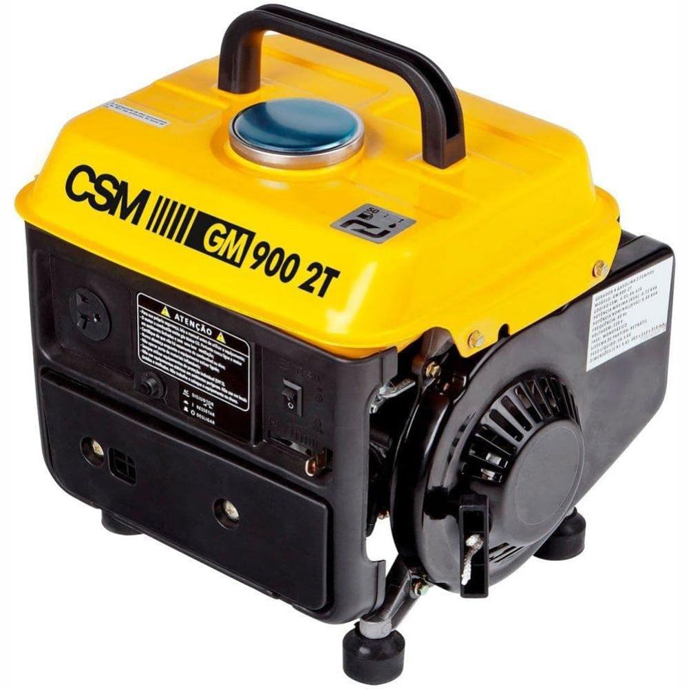 Gerador de Energia Portátil a Gasolina GM-900 1.100KVA 2T 220V Partida Manual - CSM | Shopee Brasil