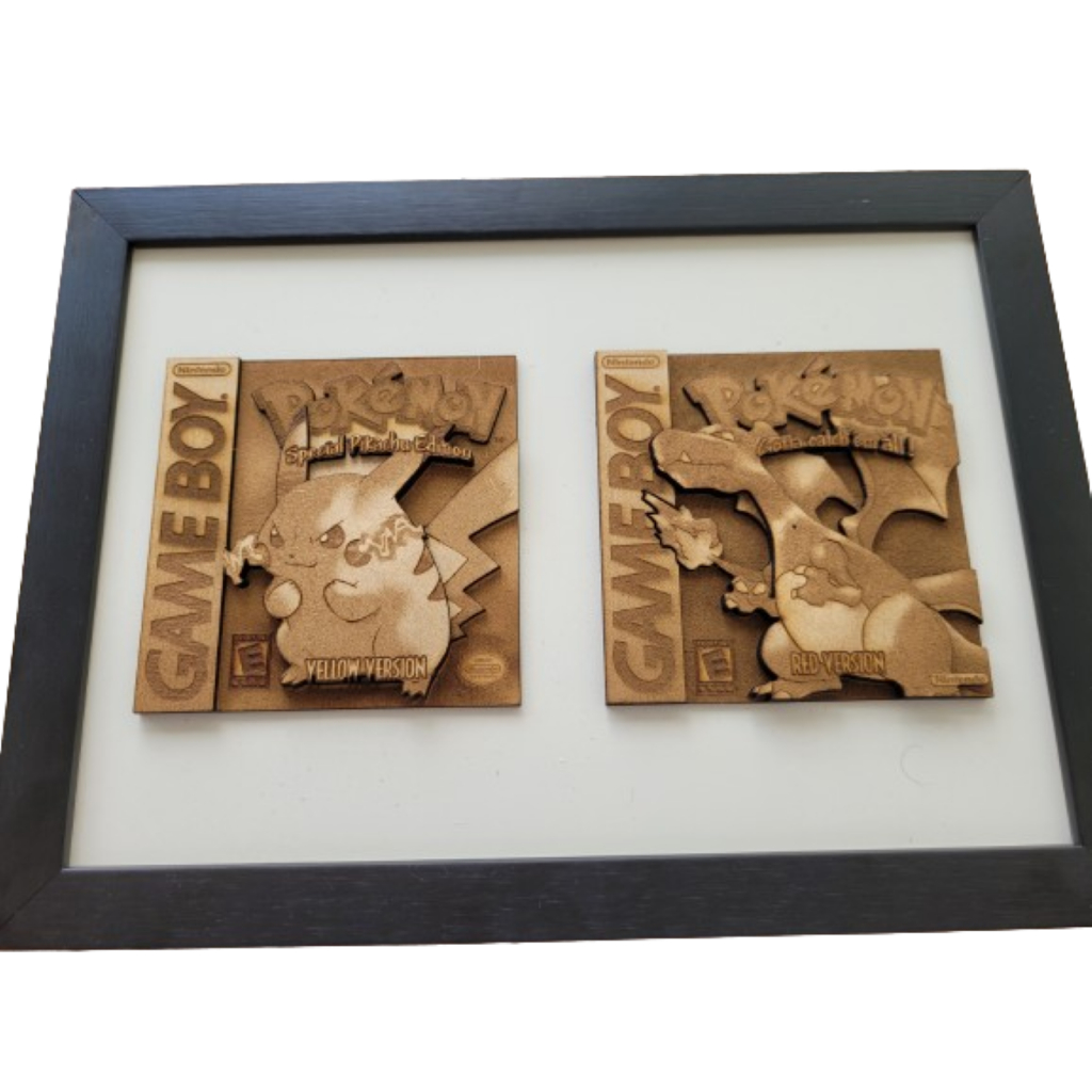 Quadro Pokemon Cartucho 3d Gameboy Cnc Laser Design Único | Shopee Brasil