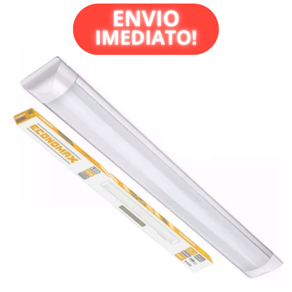 Luminaria Led 32W Linear Sobrepor Luz Branca Fria | Shopee Brasil