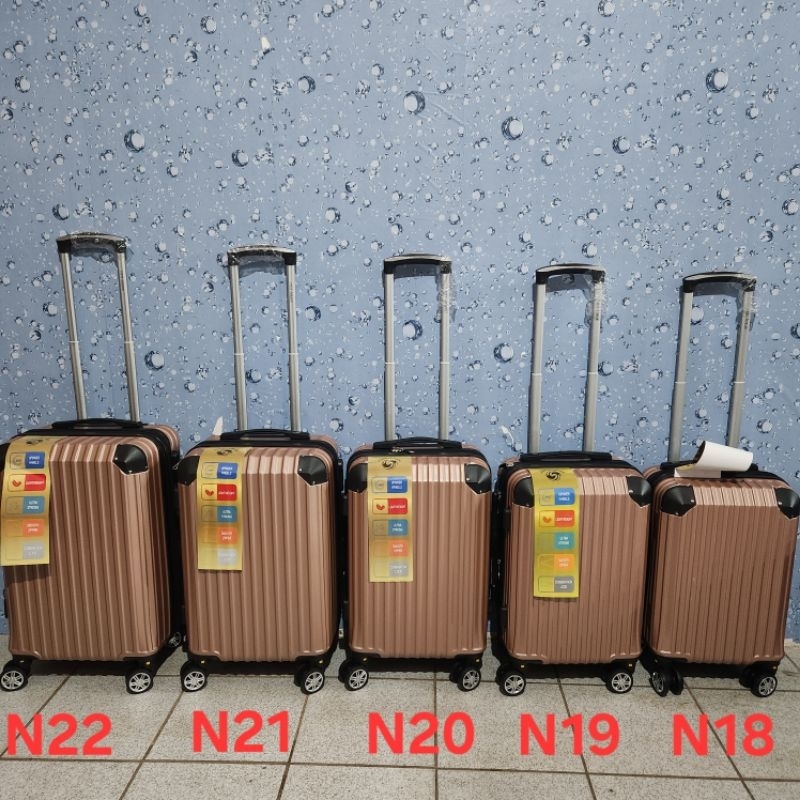 Mala De Viagem 10kg ou 12kg Zíper Duplas com segredo e rodinha 360 ABS ...