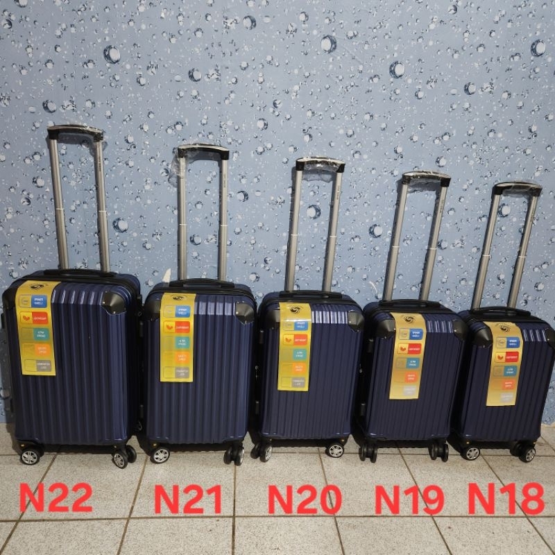 Mala De Viagem 10kg ou 12kg Zíper Duplas com segredo e rodinha 360 ABS ...