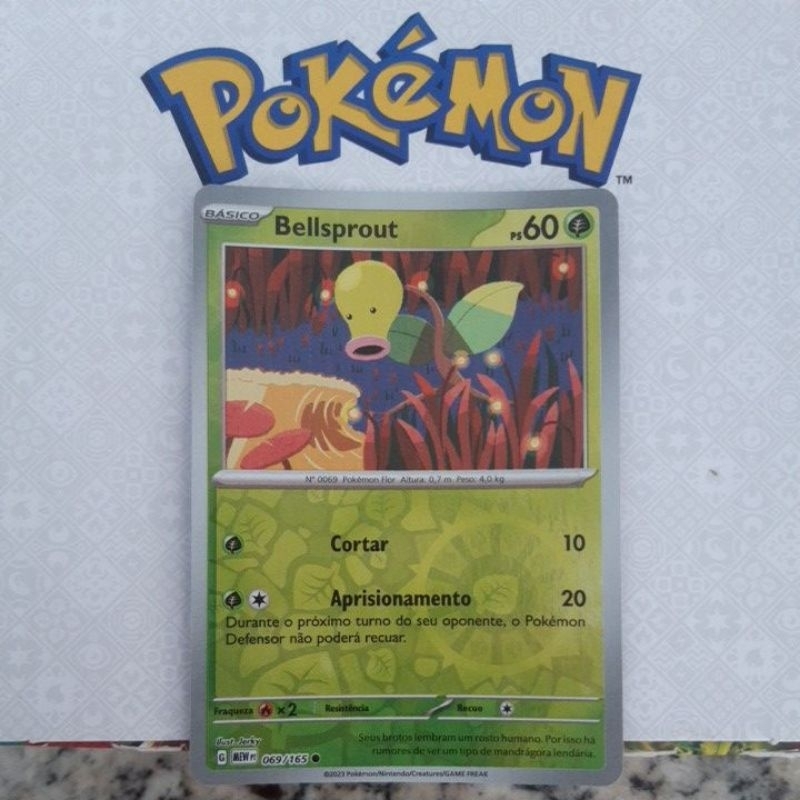 Carta Card Pokémon Bellsprout | Shopee Brasil