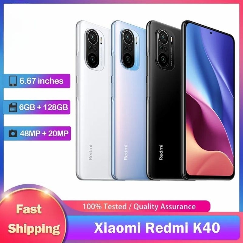 Celular Smartphone Xiaomi-Redmi K40 5G Dual chip 6/128gb 12/256gb Tela 6.67 Original Global ...
