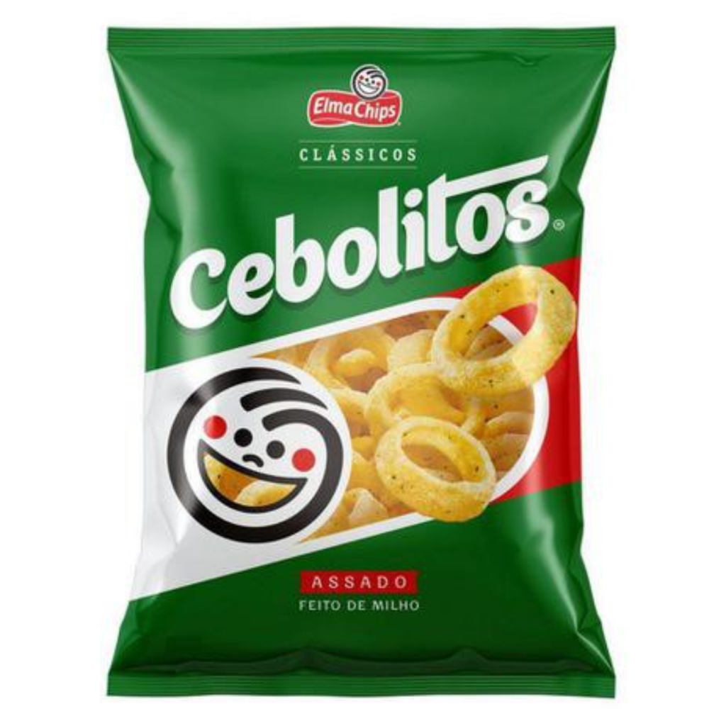 Salgadinho Cebolitos Elma chips 33g Kit 10 | Shopee Brasil