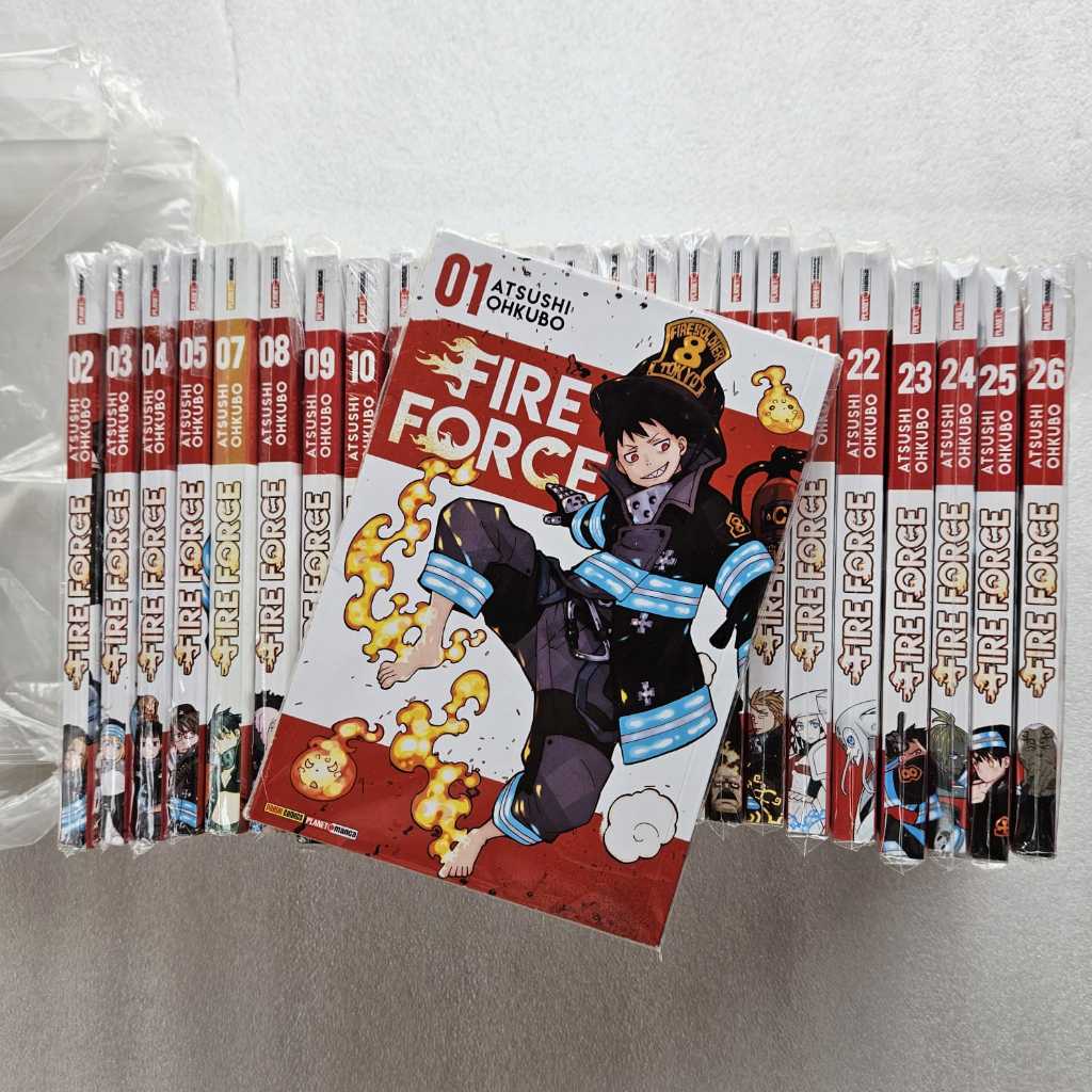 Mangá Fire Force VOLUMES AVULSOS 1 2 3 4 5 6 7 8 9 10 11 12 13 14 15 ...