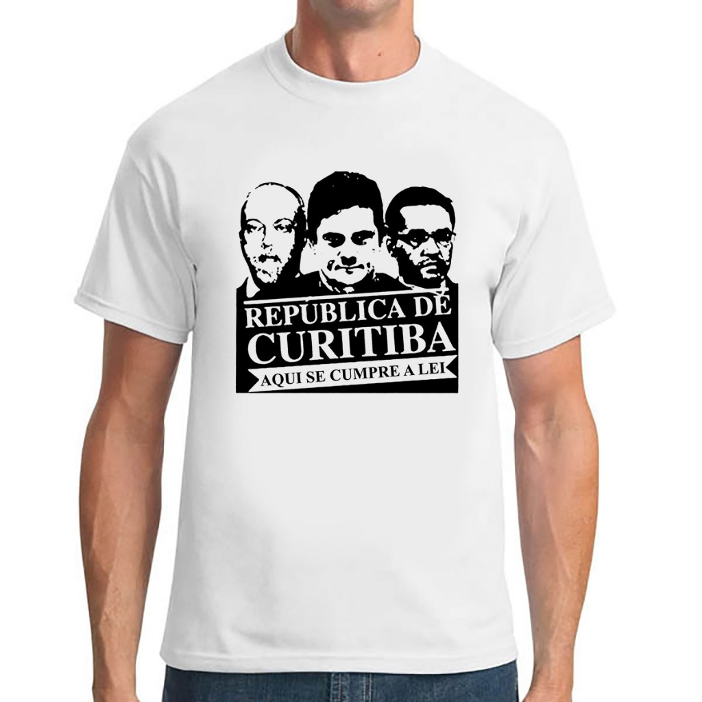 Camiseta República de Curitiba Aqui se cumpre a lei | Shopee Brasil