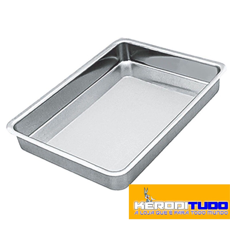 Forma de Assadeira Retangular Alumínio Alta Nº0/Nº1/Nº2/Nº3/Nº4/Nº5 ...