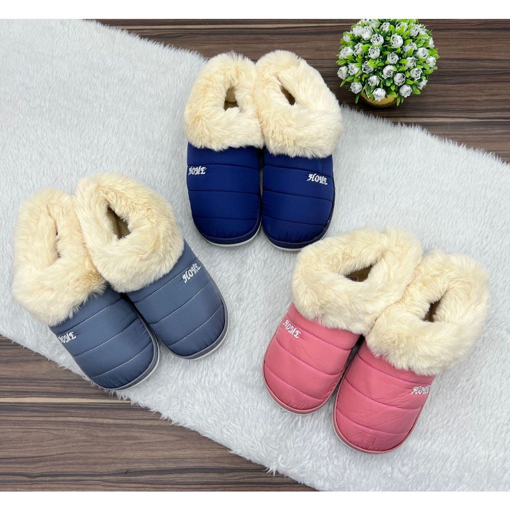 Pantufa Bota Fechada Impermeável e Peluciado Adulto com Pelinho com a ...