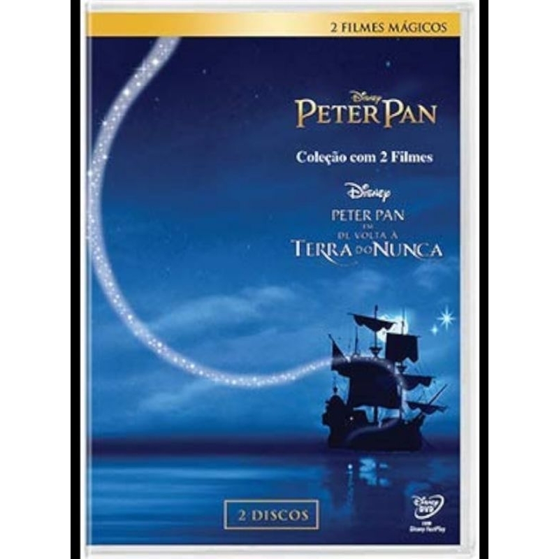 DVD Peter Pan - Coleção Com Dois Filmes, Duplo, Peter Pan 1 e 2 ...