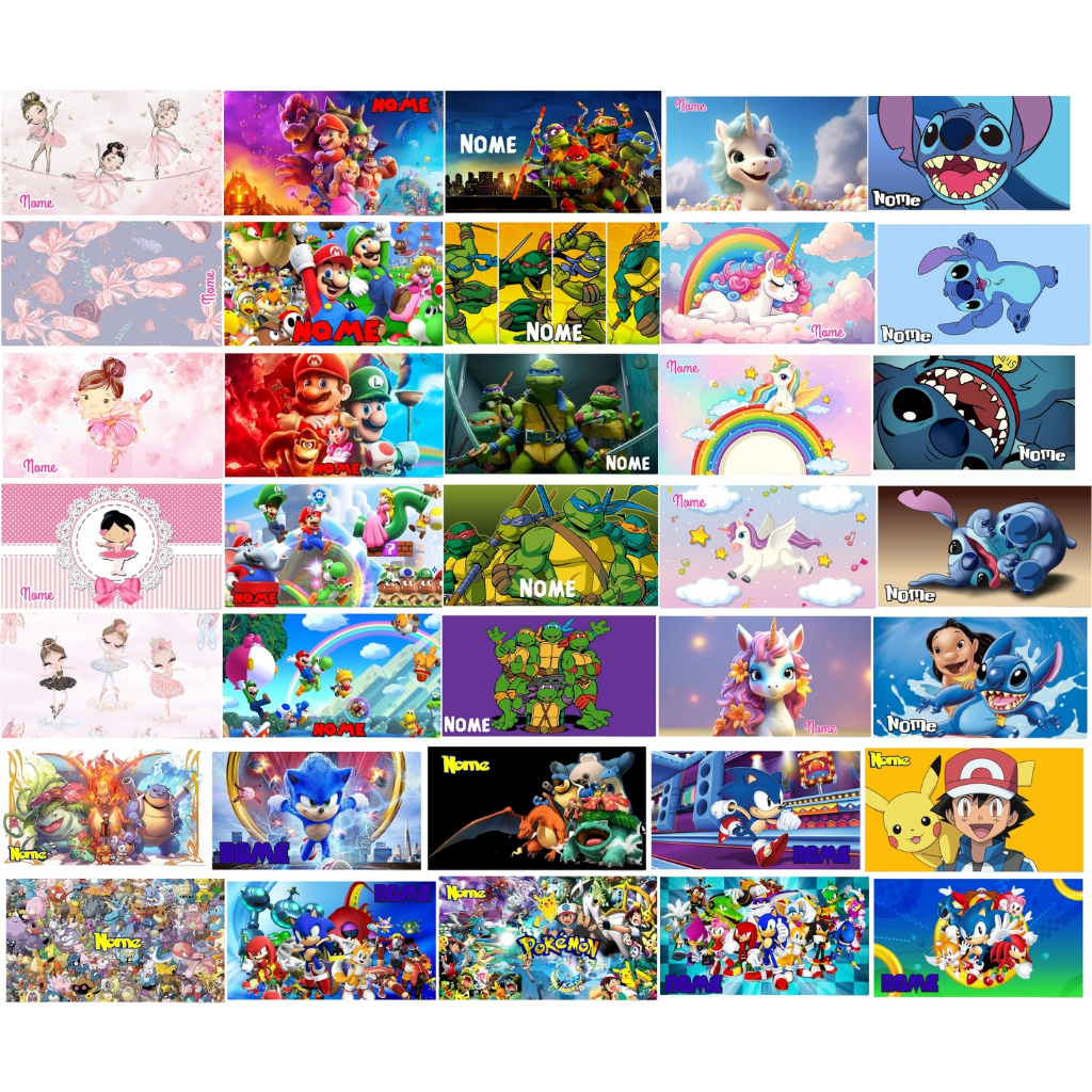 5 Unidades Toalhas Toalhinhas de boca Personalizada Com todos os temas ...