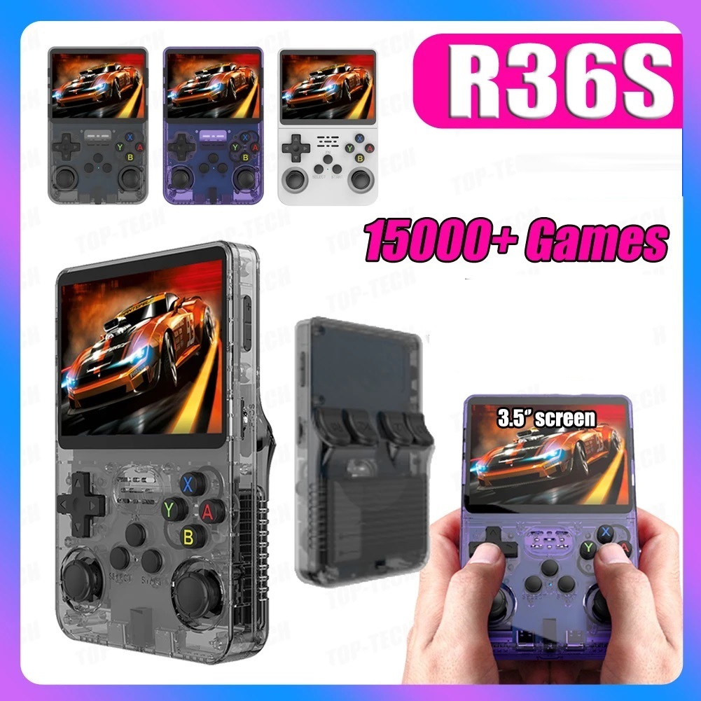 Console Portátil 32GB Tela 3.5" Ips Game Master Sistema Linux R36s ...