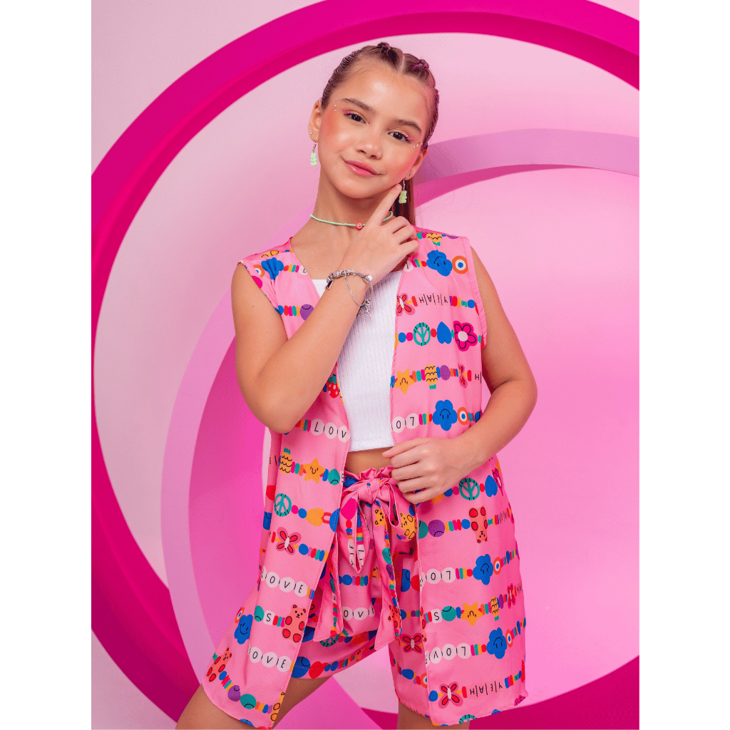 Conjunto Infantil Menina Mini Diva Blogueirinha Moda Festa ...