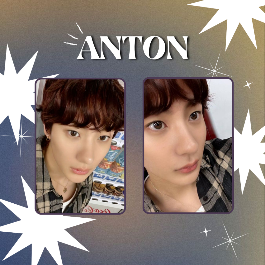 RIIZE - Anton, set 2 Photocards Fanmade frente e verso, Set Xadrez ...