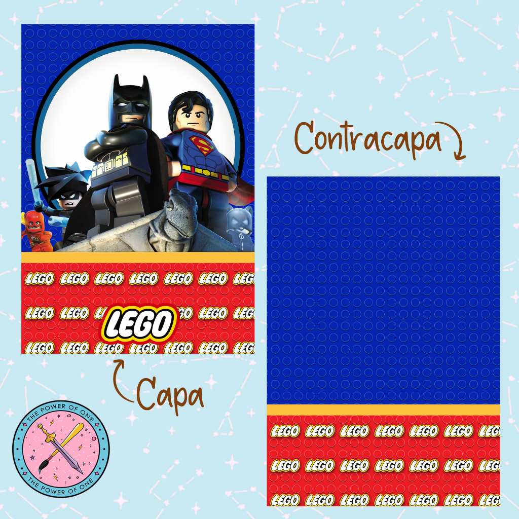 Caderno Brochura - Lego (96 folhas - grande ou pequeno) | Shopee Brasil