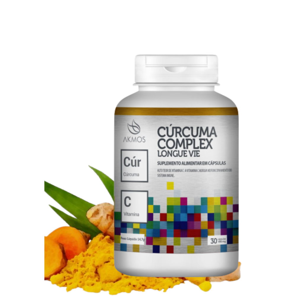 Curcuma Complex Longue Vie Akmos com 30 capsulas | Shopee Brasil