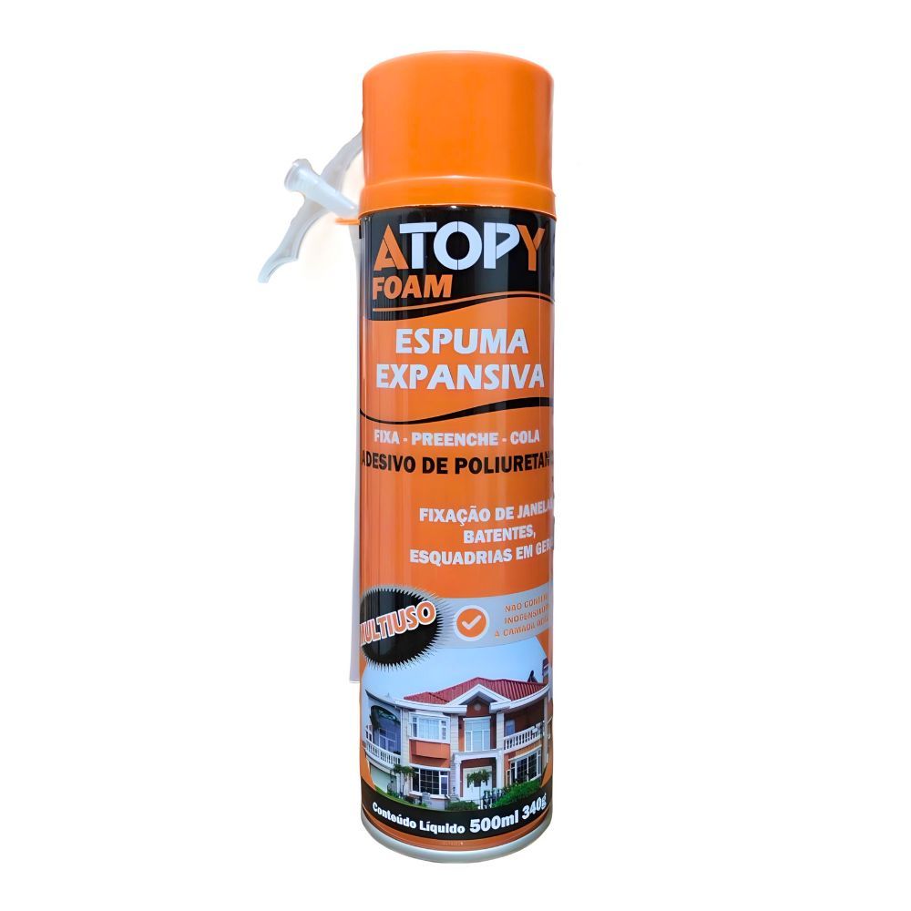 ESPUMA EXPANSIVA ATOPY 500ML 340G | Shopee Brasil
