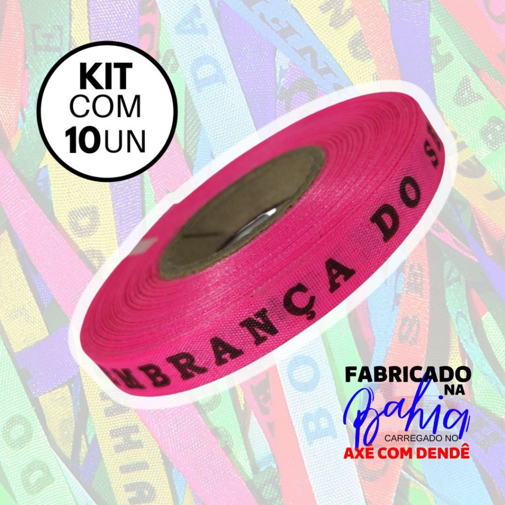Kit 10 Fitas do Senhor do Bonfim Na Cor Rosa Originais da Bahia ...