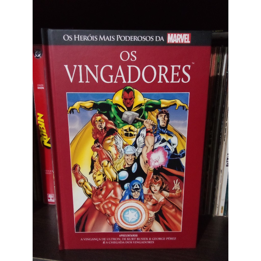 Os Heróis Mais Poderosos da Marvel n° 1 - Os Vingadores [Salvat Capa Vermelha] | Shopee Brasil