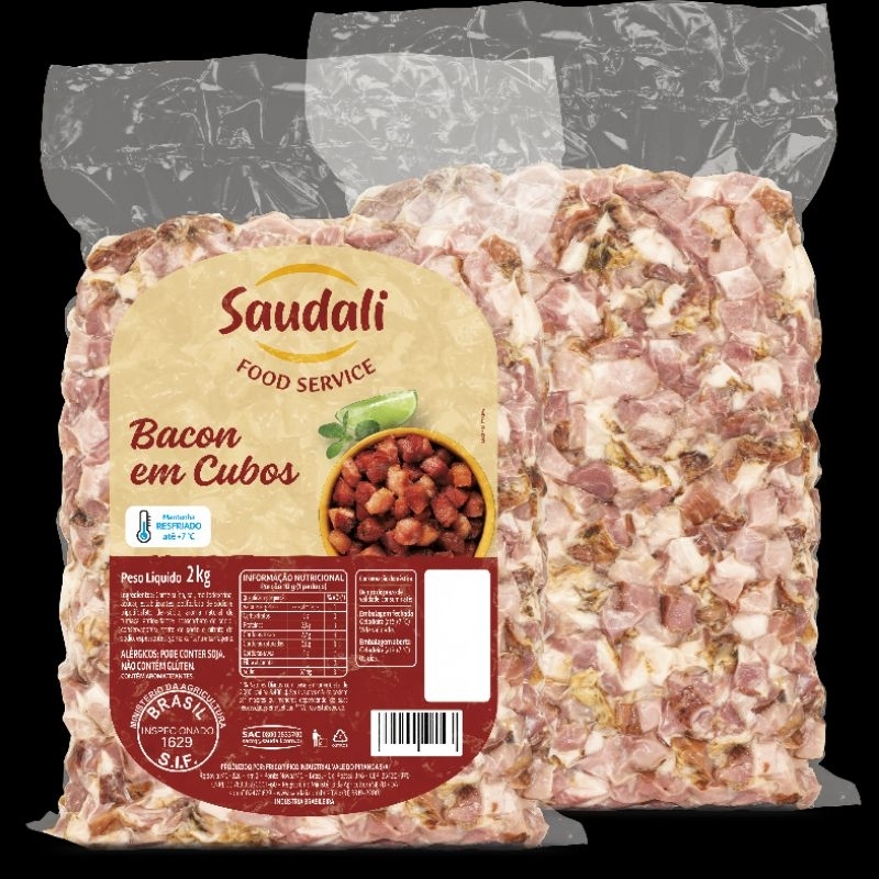 Bacon em cubos 1kg | Shopee Brasil