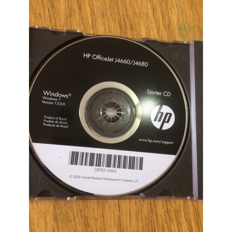 CD original HP de instalação impressora HP j4660/j4680 Windows 7 ...