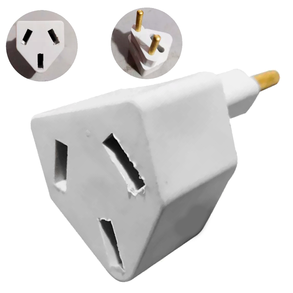 Plug Pino Adaptador Chato Para Tomada Ar Condicionado Freezer Lavadora ...