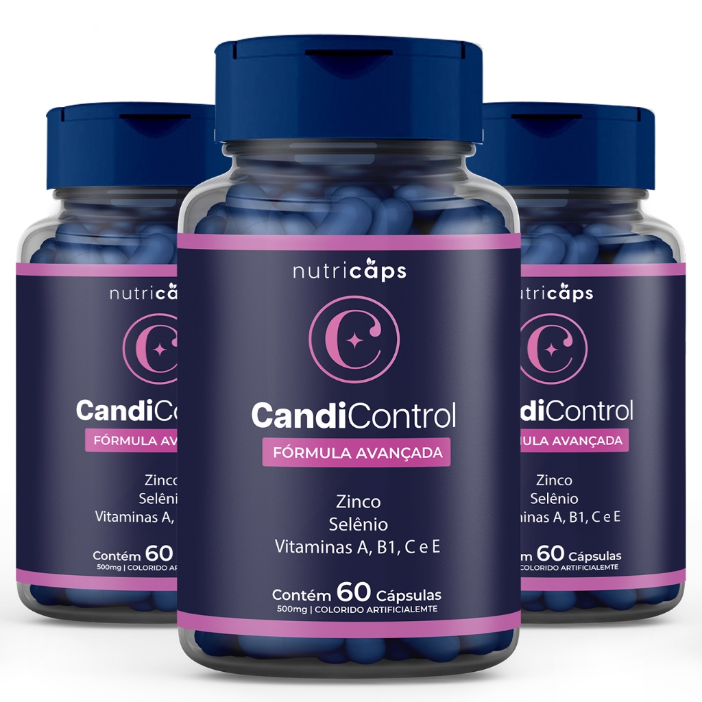 3 Candicontrol - Formula Exclusiva - 60 Capsulas - Natural | Shopee Brasil
