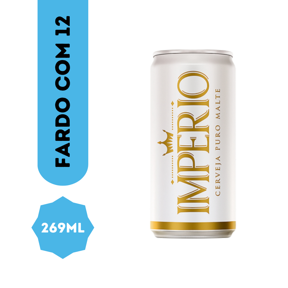 Cerveja Império Pilsen 269ml Pack 12 Latas | Shopee Brasil