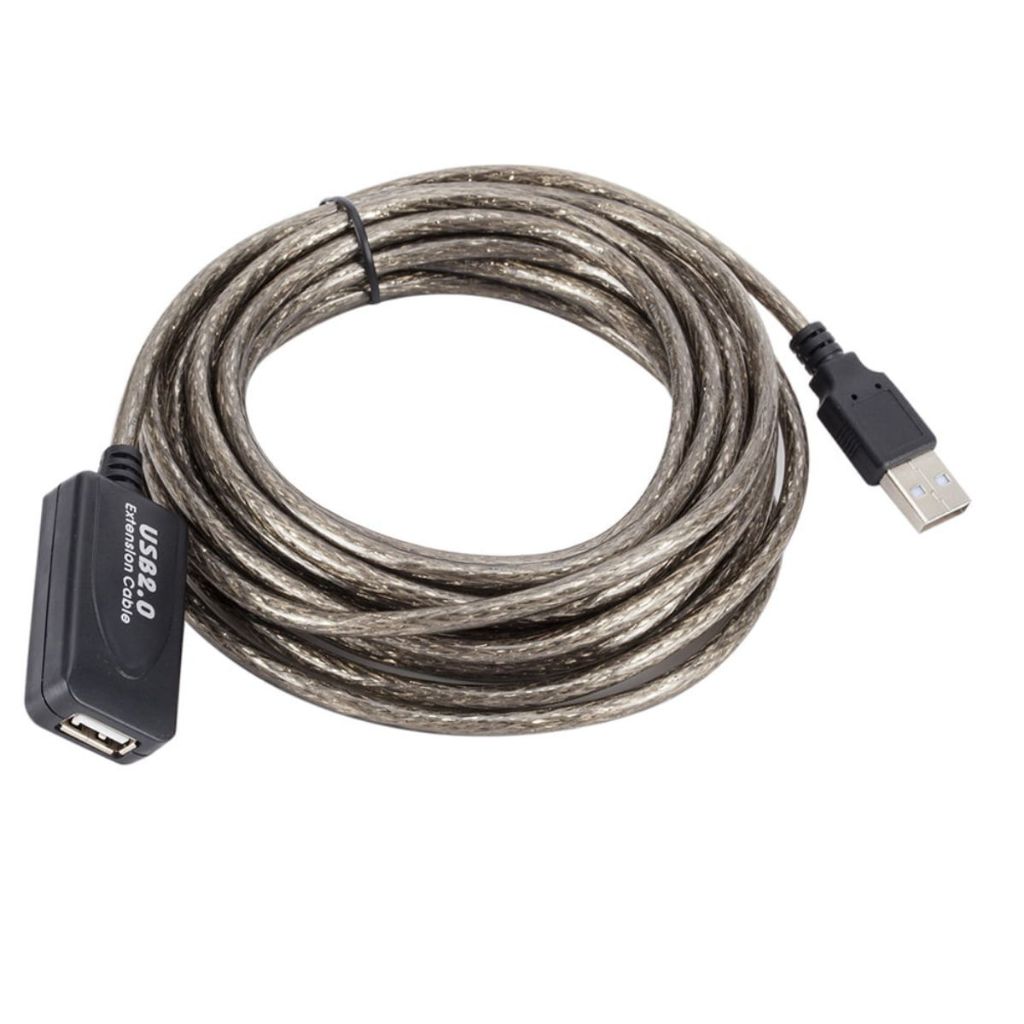 Cabo Extensor USB 5 Metros Amplificado USB 2.0 | Shopee Brasil