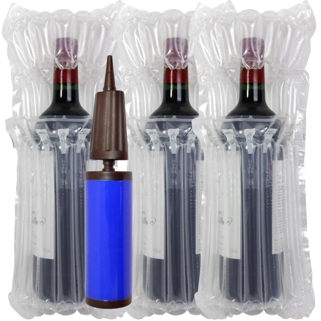 20 Embalagem saco Inflável para Transporte e proteção Garrafa de Vinho ...