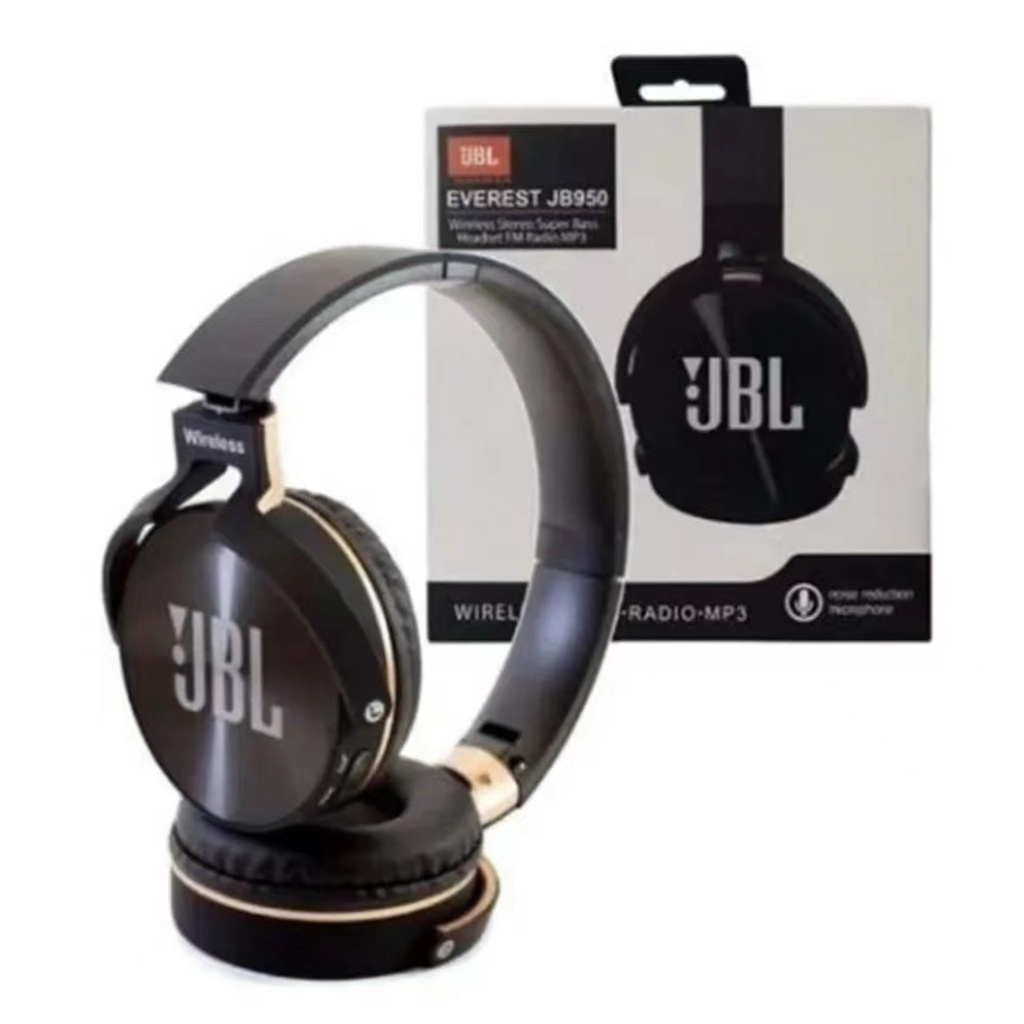 Fone De Ouvido Bluethooth Sem Fio Rádio Mp3 J-950 | Shopee Brasil