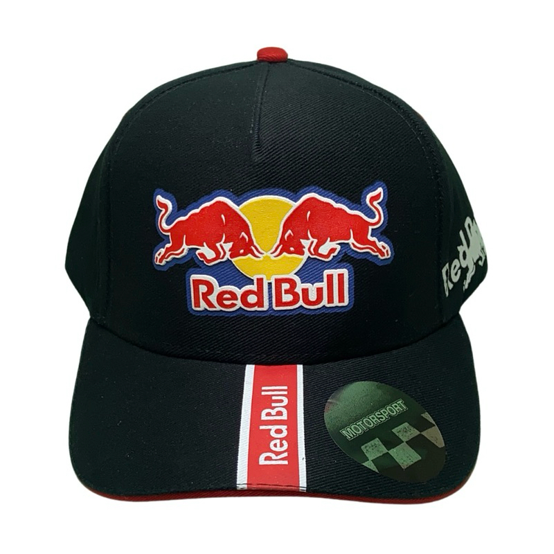 Boné Red Bull Preto Aba Curva Masculino e Feminino | Shopee Brasil