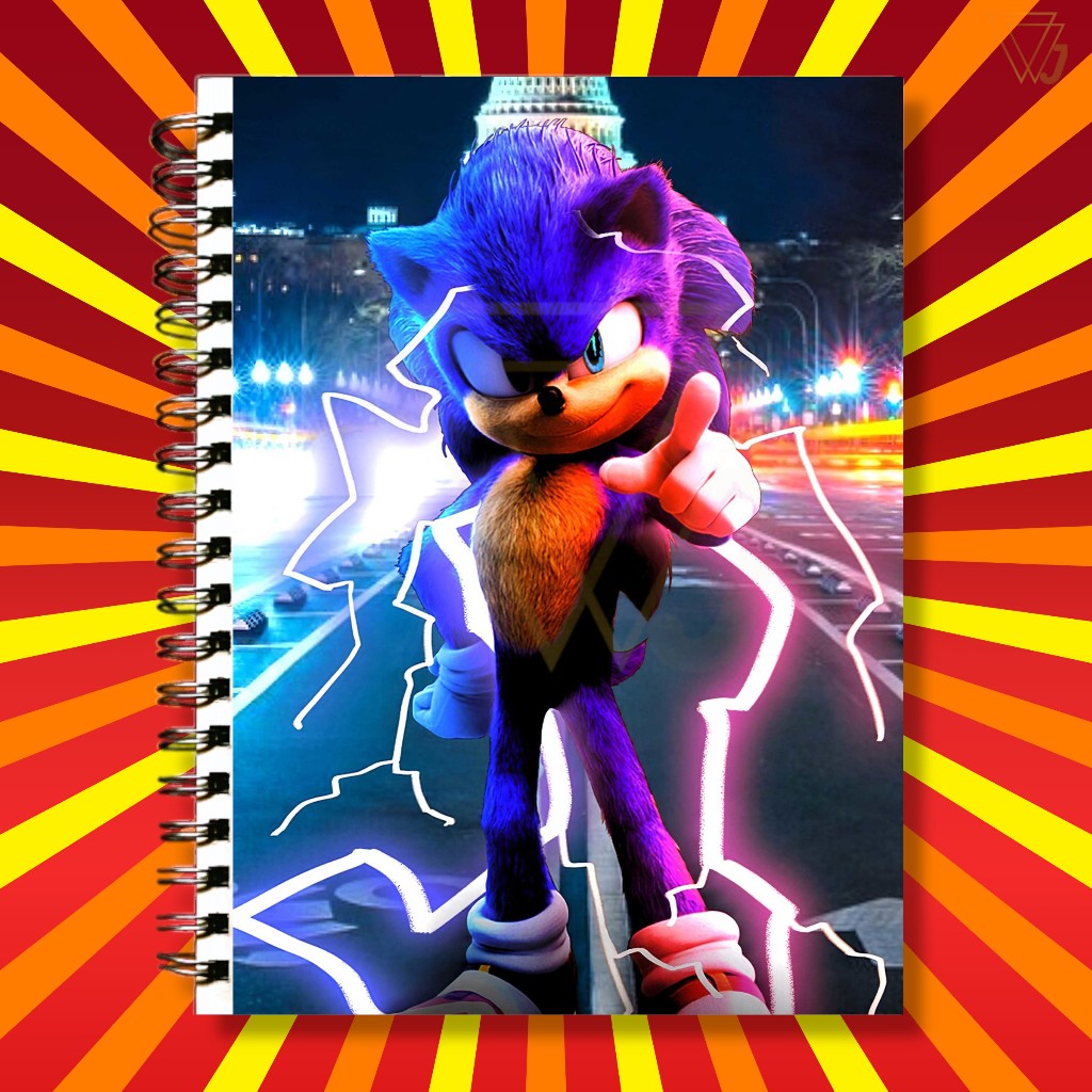 Adesivo Para Capa de Caderno Sonic Game Excelente Qualidade | Shopee Brasil