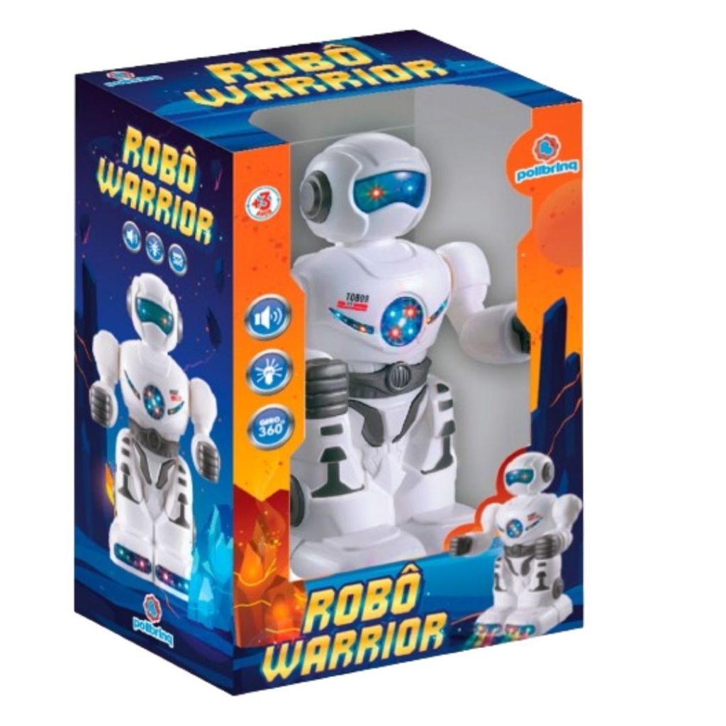 Boneco Robo Warrior Comando Agility Polibrinq | Shopee Brasil