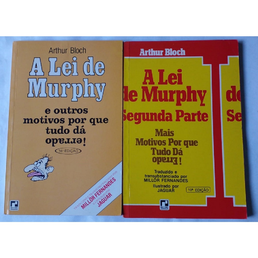 Coleção a Lei de Murphy - 2 Volumes - Arthur Bloch | Shopee Brasil