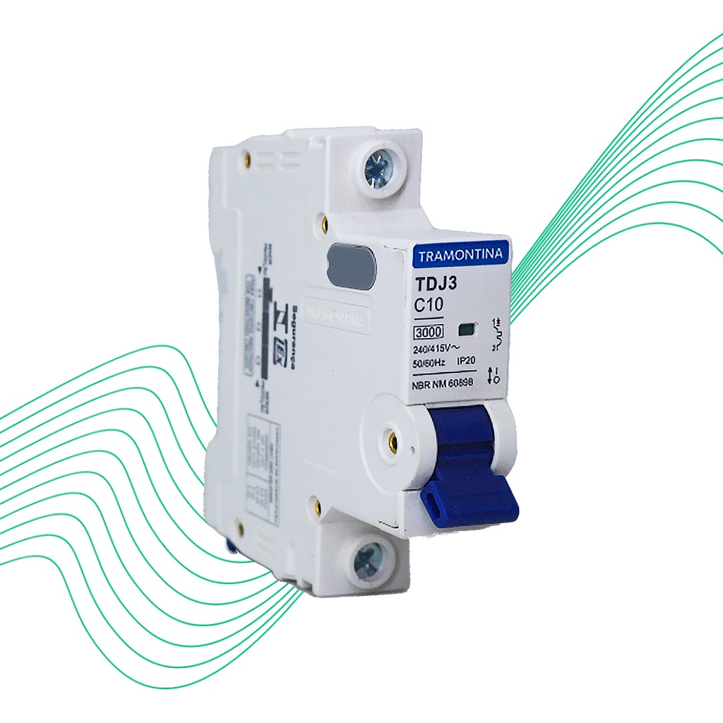 Disjuntor Monofásico Unipolar 10A até 63A 1p Tdj3 Tramontina | Shopee Brasil