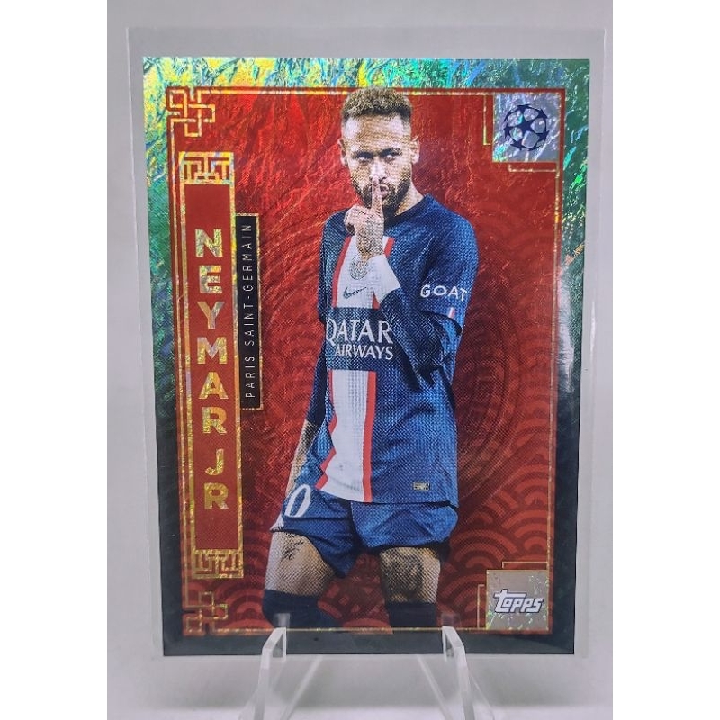 Card Neymar Jr 2022-23 Topps UEFA Jade Edition New Year | Shopee Brasil